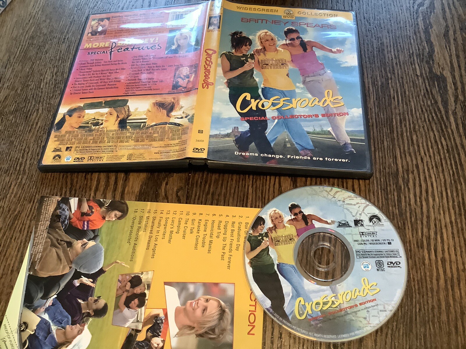 Crossroads DVD Used Britney Spears, Zoe Saldana 2002 Region 1 OOP Free ...