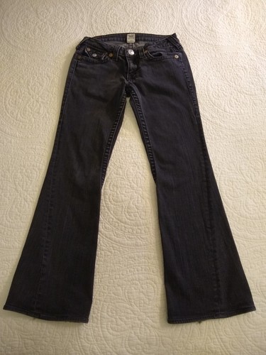 True Religion Blue Denim Women Jeans Distressed Hem RN# 112790 CA# 3042 ...