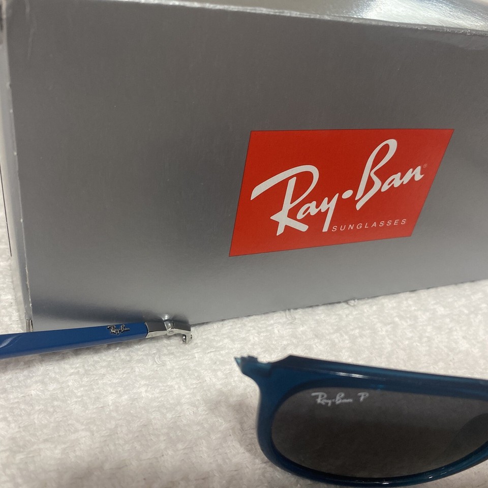 Ray Bans Ray-Ban RB4386 Square Sunglasses Transparent Turquoise ...