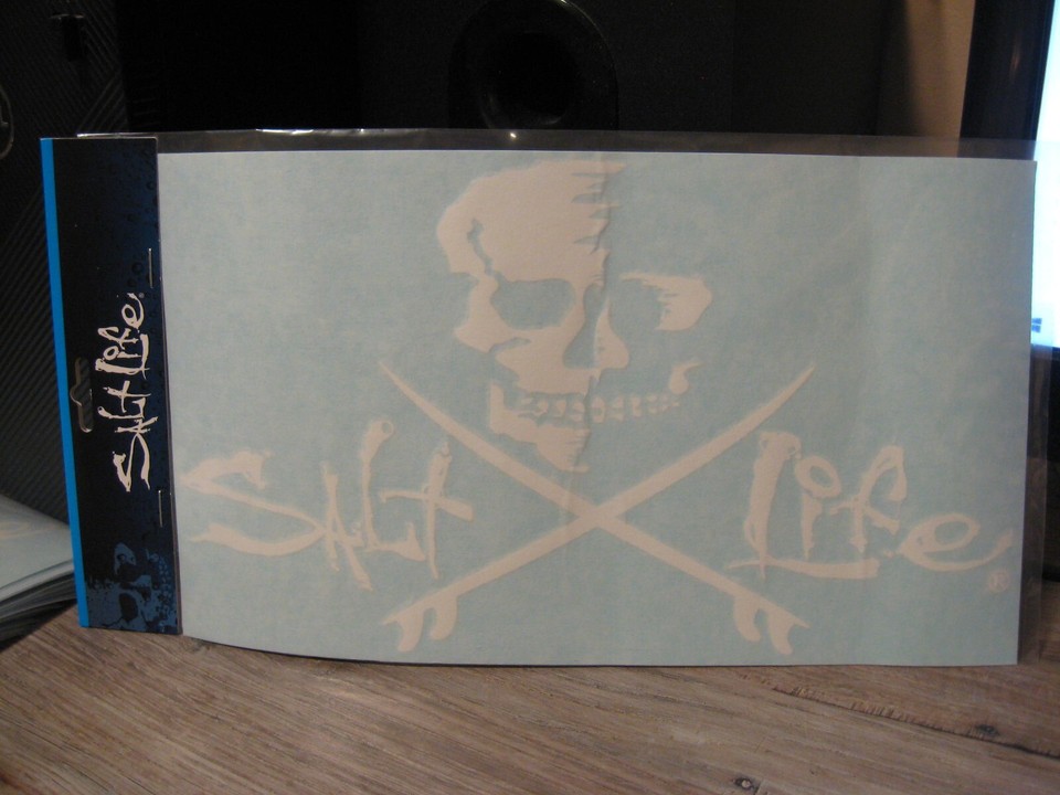 Salt Life Decal 12" Medium Surface Mount Sticker - Skull & Boards ...