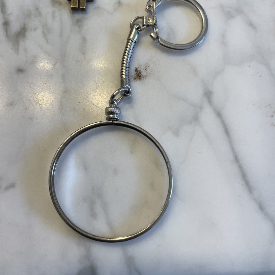 Silver Plated Coin Setting Key Ring Frame S Fits US Silver One Dollar ...