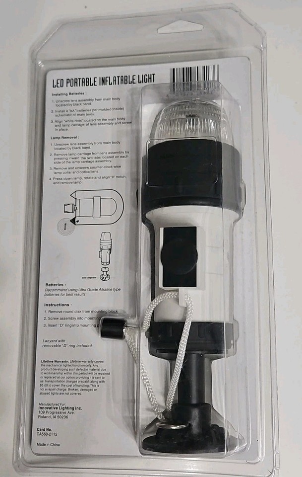 * Innovative Lighting Stern Light w/2" Stud Mount LED - Uses 4-"AA ...