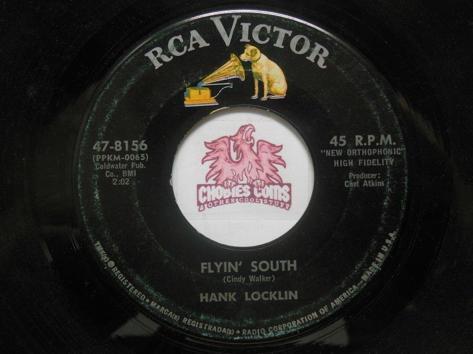 Hank Locklin: Flyin' South / Behind The Footlights, 45 RPM VG (L5) | eBay