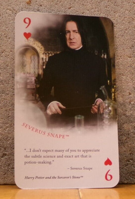 WIZARDING WORLD OF HARRY POTTER UNIVERSAL STUDIOS CARD SEVERUS SNAPE 9 ...
