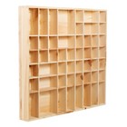 Multi Compartment Wooden Wall Storage Display Unit Shelf 51 Sections ...