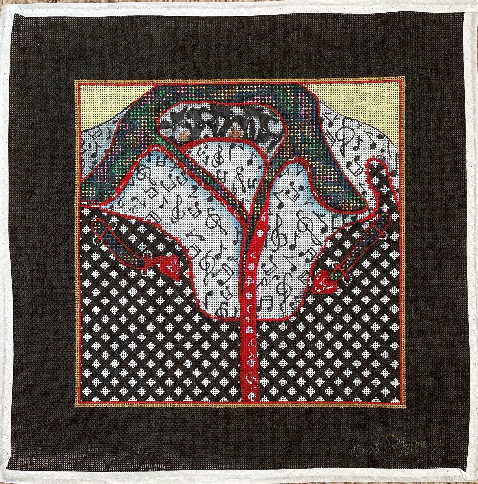 Sharon G Needlepoint - Music Shirt | eBay