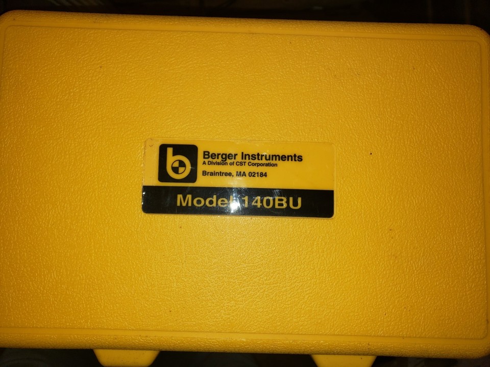 Berger instruments Model 140BU Transit Level With Case, Manual | eBay