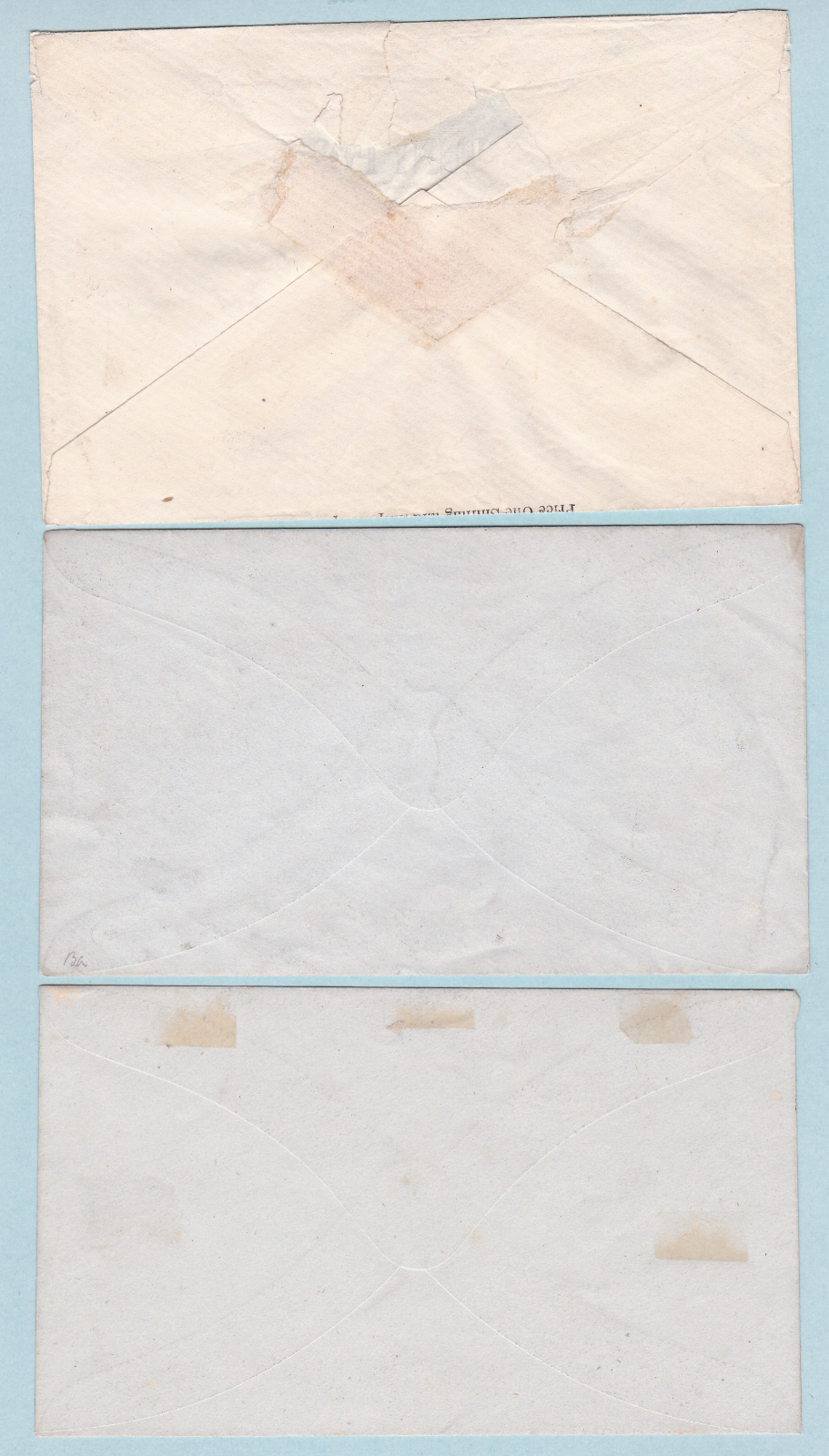 Great Britain QV 4x Ocean Penny Postage Ackerman Propaganda Envelopes ...