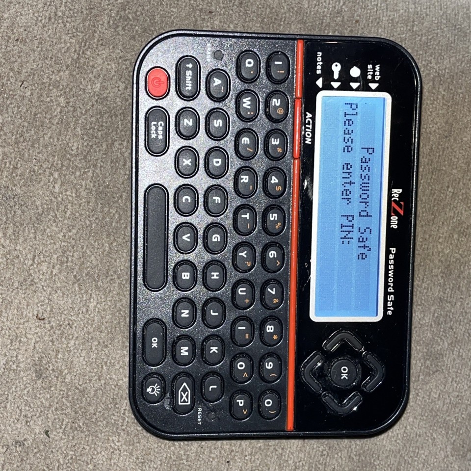 Reczone Password Safe Vault Model #595 Organizer PIN Username | eBay