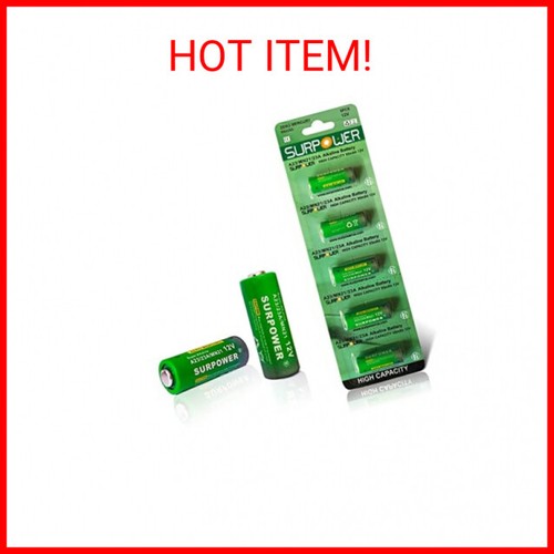 SURPOWER A23 23A 23AE 12v Alkaline Battery A23s for Ceiling Fan Remote ...