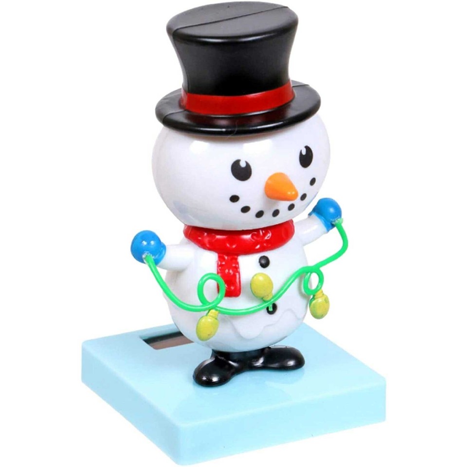 3pc-Solar Dancer Rocking SANTA SNOWMAN ELF Christmas Toy Party Favors ...