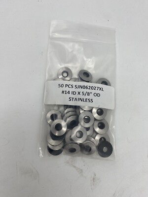 Aztec Washer Company SJN062027XL 50ct #14 ID x 5/8" OD Stainless Padded ...