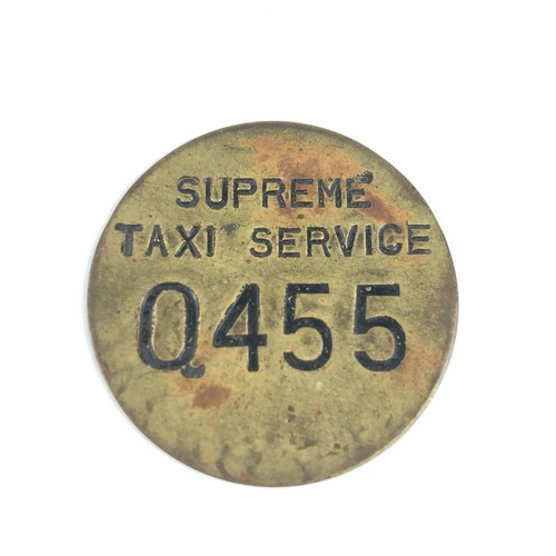 Supreme Taxi Service Boston Massachusetts Transit Token Q455 | eBay