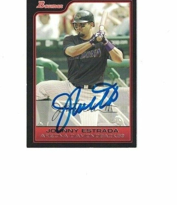 JOHNNY ESTRADA SIGNED IP BOWMAN TOPPS #157 2006 ARIZONA DIAMONDBACKS ...