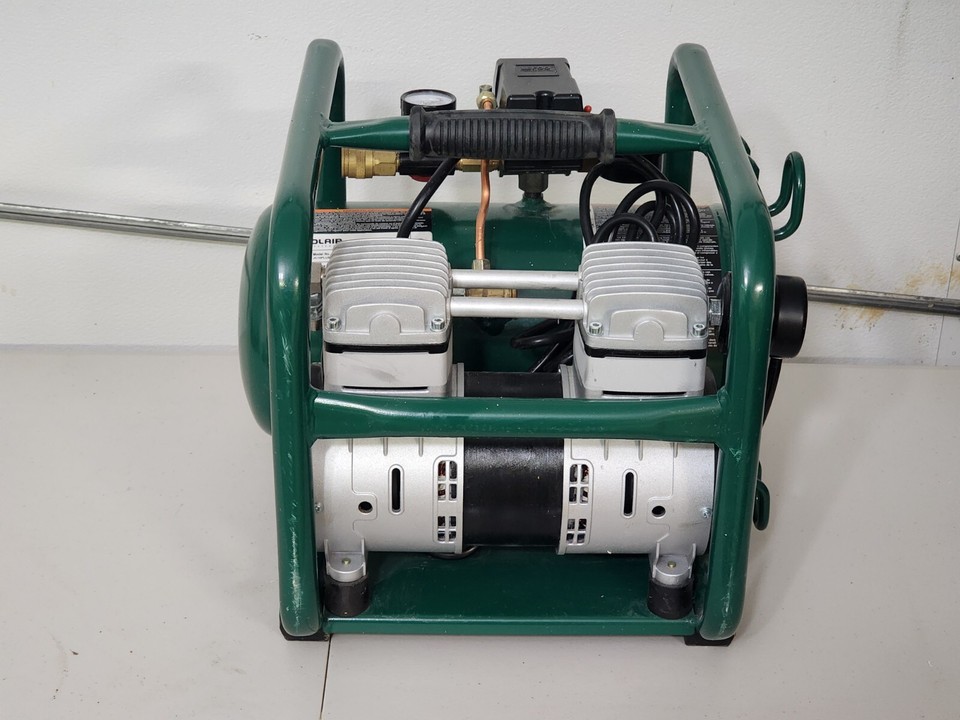 RolAir JC10PLUS Oil Free, 2.5 Gallon, 1 HP Air Compressor, Ultra-Quiet ...