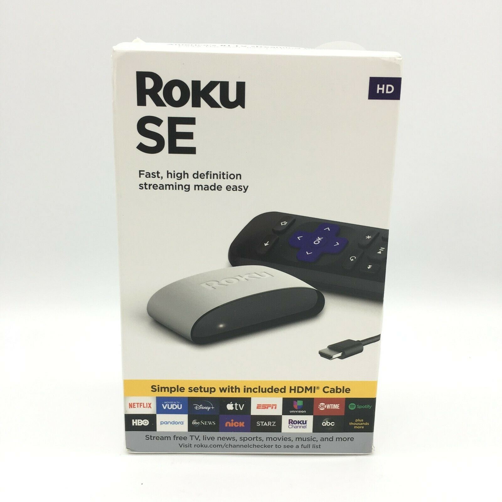 Roku SE HD Streaming Media Player 3930SE Brand New in Box 829610003313 ...