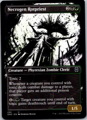Magic the Gathering Necrogen Rotpriest Showcase Phyrexia: All Will Be ...