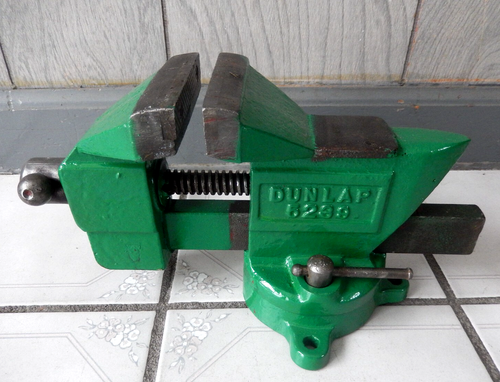 Vintage DUNLAP 5239 Swivel Vise 3-1/2"Jaw Horn & Anvil U.S.A. Estate ...