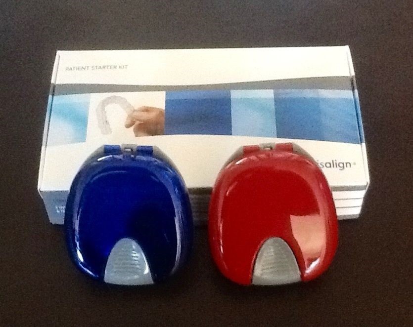 Invisalign Retainer Case Set Red and Blue/ AUTHENTIC | eBay