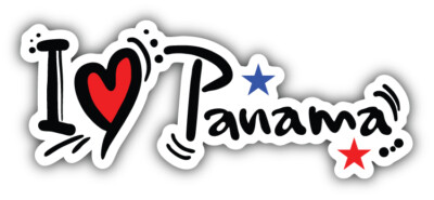I Love Panama Slogan Car Bumper Sticker Decal - ''SIZES'' | eBay