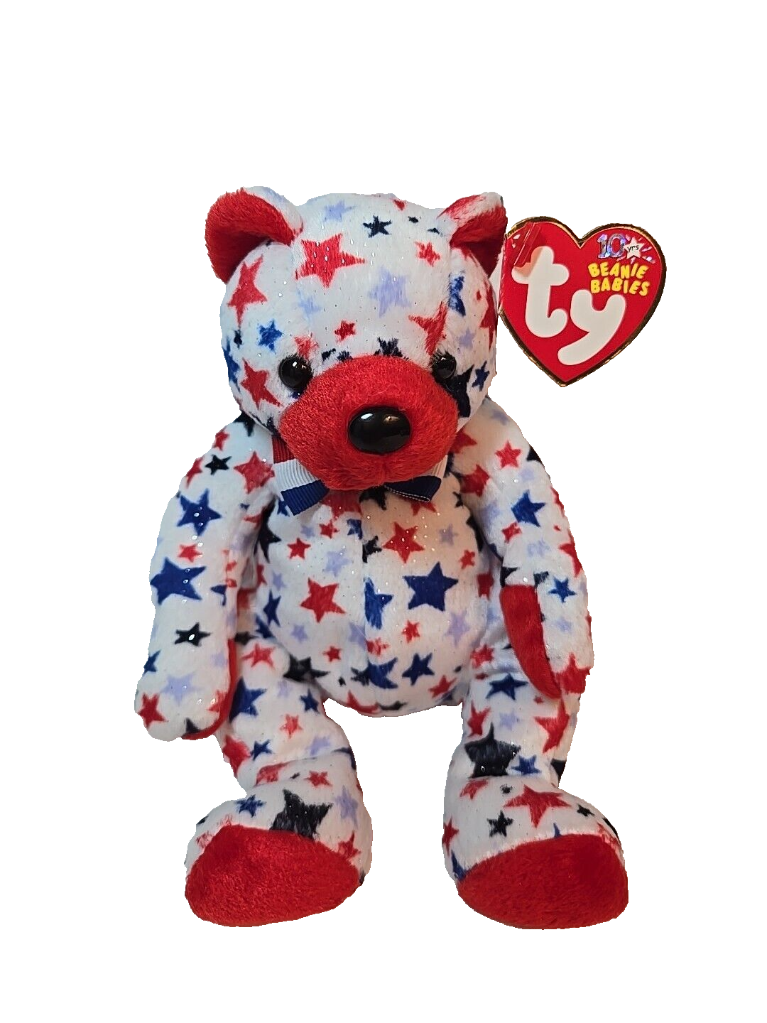 Ty 2003 Beanie Baby "Red" Bear Patriotic USA | eBay