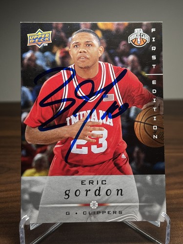 Eric Gordon Signed Autographed 2008-09 UD First Edition Basketball Card ...
