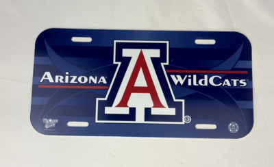 Arizona Wildcats Plastic License Plate NCAA Auto Tag College Logo Team ...