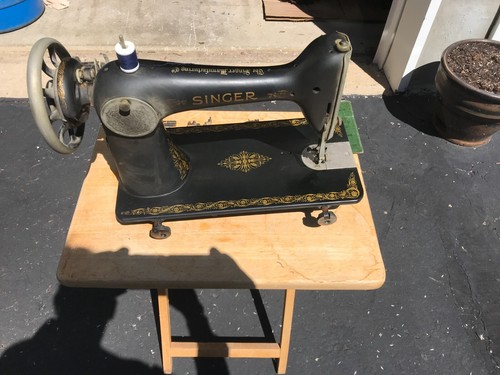 Vintage 1920s? Singer 66 Sewing Machine Untested for Repair w manual ...