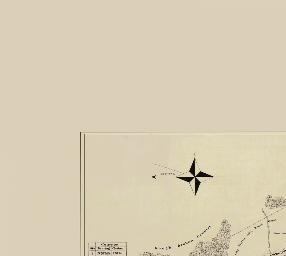 State Map - Nevada Walker River Indian Reservation - Melroe 1864 - 23 x ...