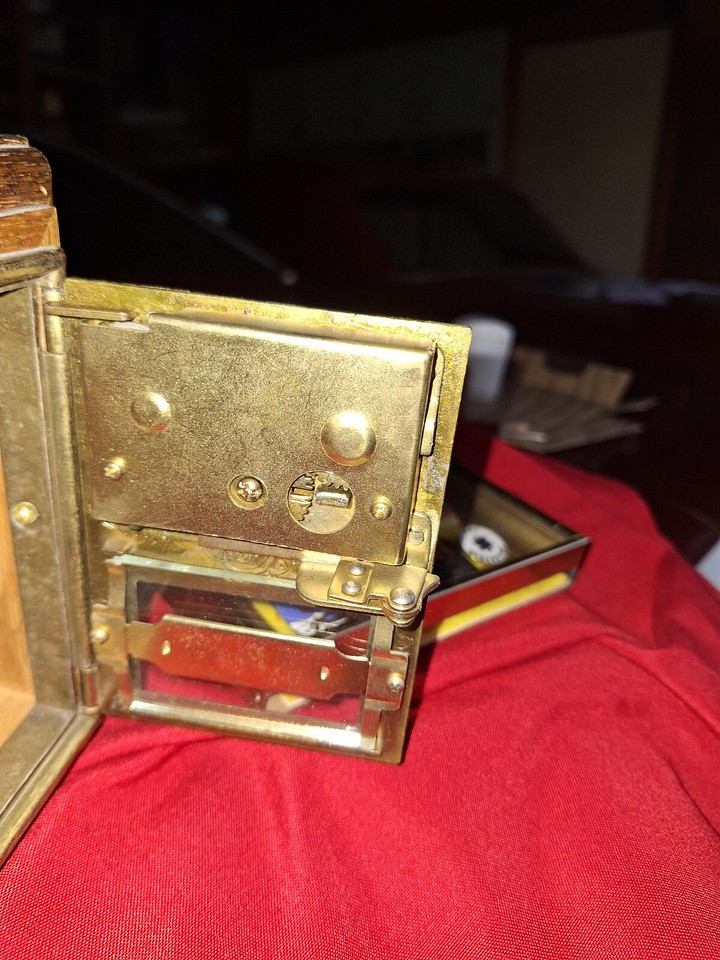 Antique Original US Post Office Lock Box with 2 Combo, Piggy Bank, Box ...