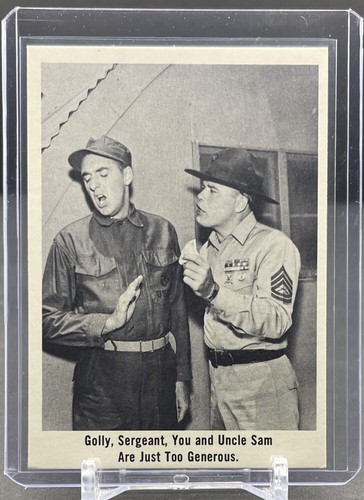 1965 FLEER GOMER PYLE USMC #39 Golly Sergeant You And Uncle Sam Are ...