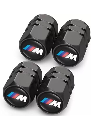 BMW Dust Caps Tyre Valve Caps M Sport Black 1, 2, 3, 4, 5, 6 Series ...