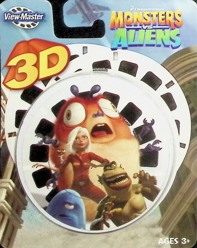 DREAMWORKS MONSTERS VS ALIENS 2009 3d View-Master 3 Reel Packet SEALED ...
