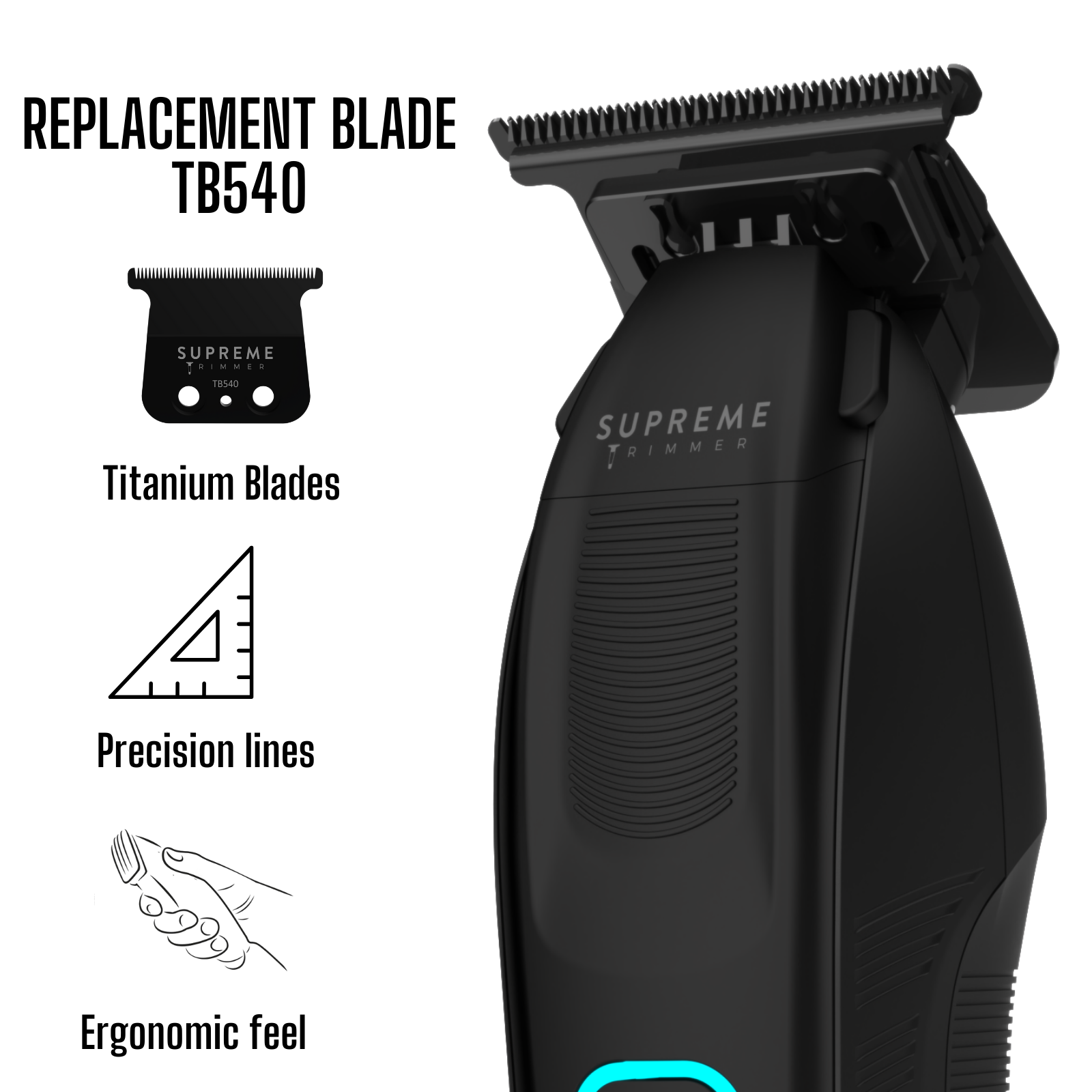 Supreme Trimmer RECHARGE Trimmer ST777 | 7500 RPM w/ Detachable Battery ...