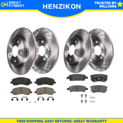 For 2007-2014 2015 2016 2017 JEEP Compass Front 262mm Rear Rotors ...