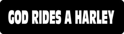 God Rides A Harley Motorcycle Helmet Stickers | eBay