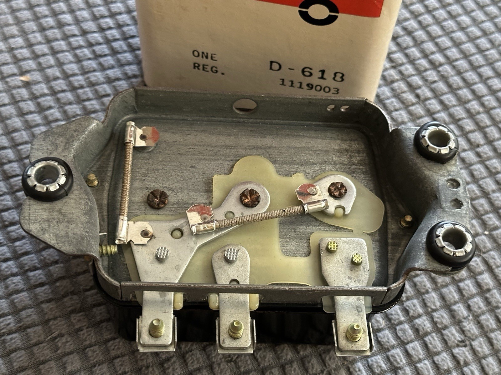 NOS 1955 1962 Chevy Voltage Regulator Corvette Bel Air Impala 1119003 ...