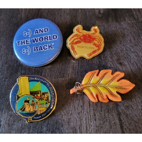 LOT OF 4 VINTAGE Baltimore Maryland Themed Travel Pins Pinback | eBay