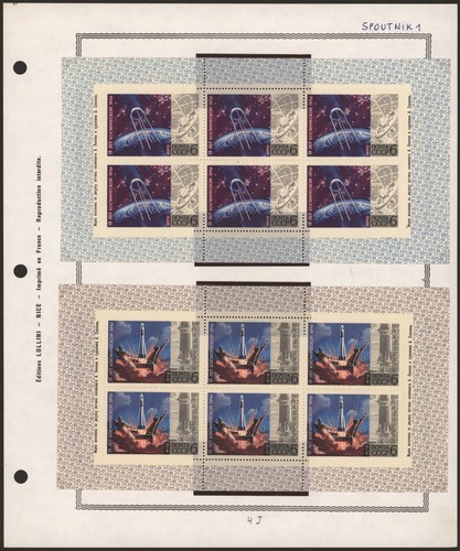 Space Cosmos - Lot of MNH Stamps on 3 Collector Pages U549 | eBay