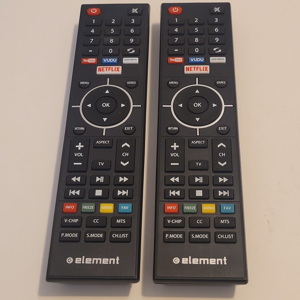 2 Pack Element TV Replace Remote Control E2SW3918 E2SW5018 E4SW5518 ...