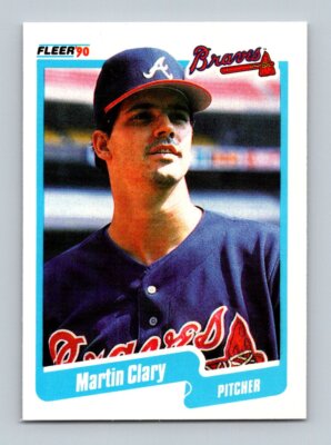 1990 Fleer Baseball Card #578 Martin Clary Atlanta Braves UER | eBay