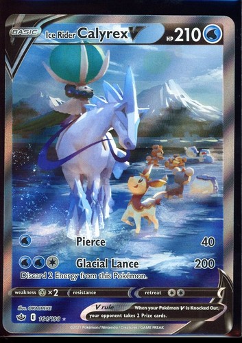 Pokemon Ice Rider Calyrex V 164/198 Alternate Art Chilling Reign - NM ...