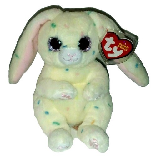 Ty Beanie Babies Bellies “Spring” the Yellow Confetti Easter Bunny ...