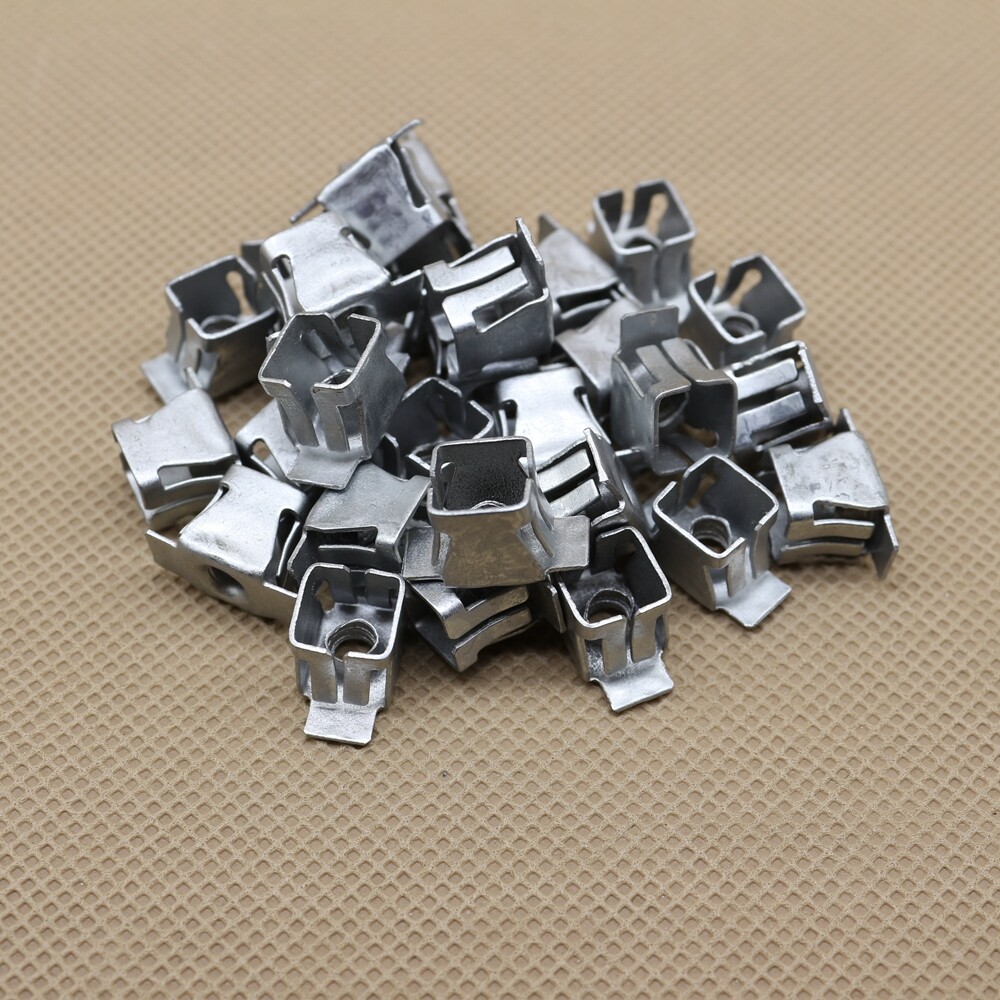 50x Fender Bracket Retainer Nut Door Trim Panel Wheel Metal Clip For GM ...