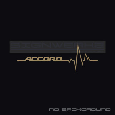 Honda Accord heartbeat pulse Sticker Accord VTEC JDM TURBO MUGEN Pair ...