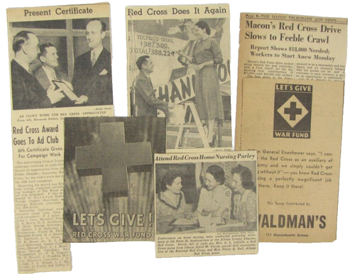 Vintage 1942-45 RED CROSS Newspaper Print Ads | eBay