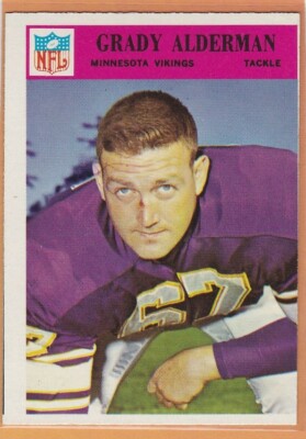 1966 PHILADELPHIA FOOTBALL GRADY ALDERMAN #106 VIKINGS EXMT *81543 | eBay