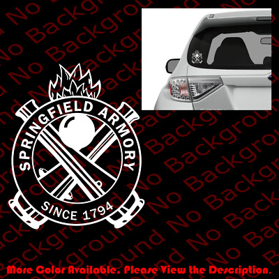 Springfield Armory Vinyl Decal Die Cut Sticker for 2A Gun Rights Pistol ...