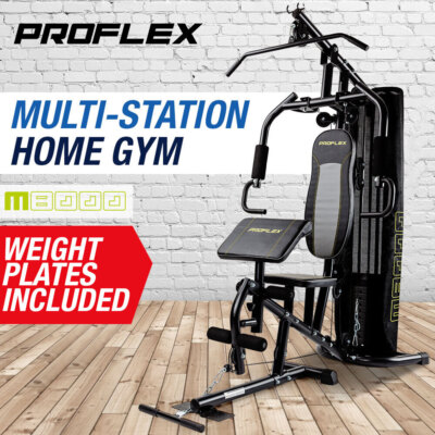 PROFLEX Multi-Function Home Gym Weight Station Fitness Equipment Press ...