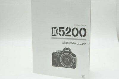 Spanish Nikon D5200 Digital SLR Camera User Instruction Manual | eBay